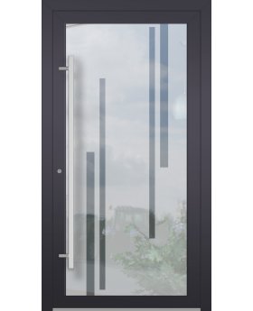 Fully Glazed Aluminium Front Doors | Front & Back Glass Doors Domadeco