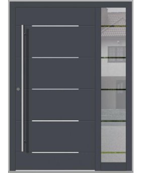 LIM Line-inox - modern aluminium front door